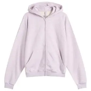 Skims Cotton Fleece Classic Zip Up Hoodie - Purple Heather